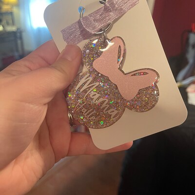 Mouse Inspired Keychain Personalized Keychain Name Keychain Bridesmaid ...