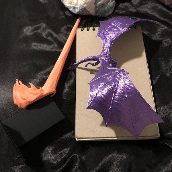 Fire Breathing Dragon Wyvern Book Nook or Wall Mount 3D Print ...