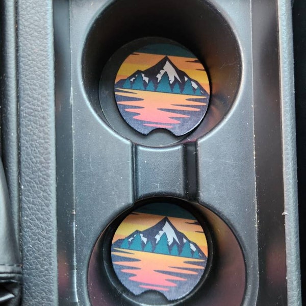 Four Pack Coasters | Decorative Coasters Set of 4 | 3.7" Ceramic ...