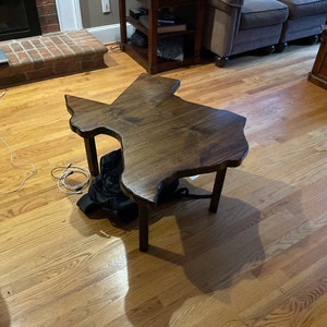 Rustic Texas Coffee Table. USA. Lone Star Flag Industrial America Table ...