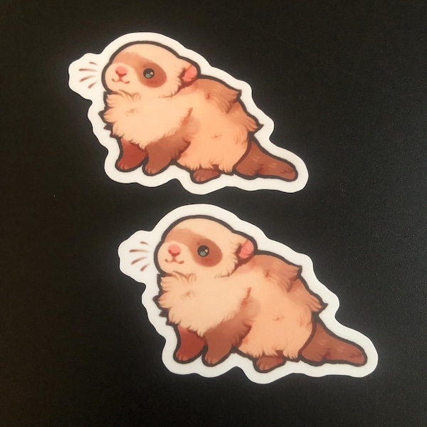 Little Chef and Secret Agent Mini Sticker Set of 2 / Cute Animal Vinyl ...