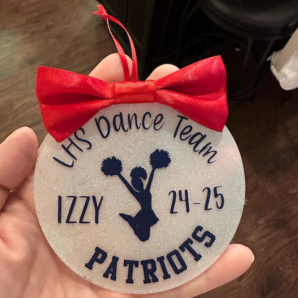 Cheerleading Ornament, Competition Cheer Gift, Holiday Gift ...