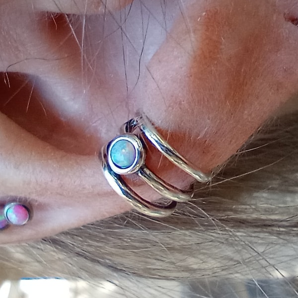 ROSE GOLD DUAL Birthstone Ring. Two Stone Ring. Gemstone Couples Ring ...