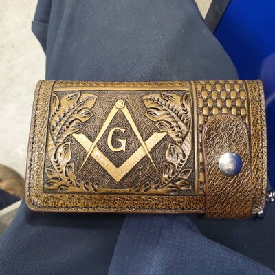 Freemason Chain Long Wallet. Masonic Wallet. Ships Same Day as Ordered ...