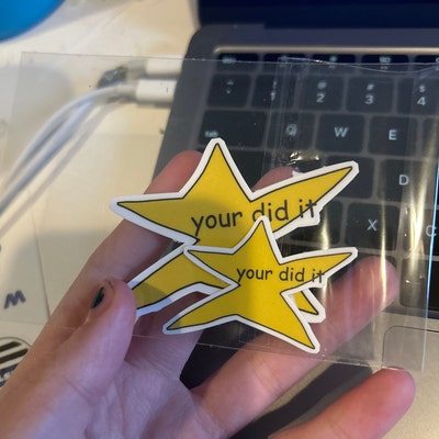 Your Did It Star Funny Meme Sticker for Laptop, Bottle, Hydroflask ...