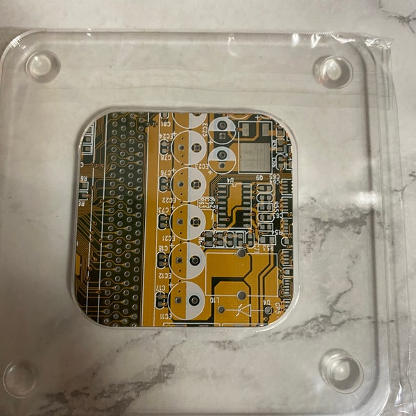 Circuit Board and Clear Acrylic Coaster (individual) - Geeky Christmas ...