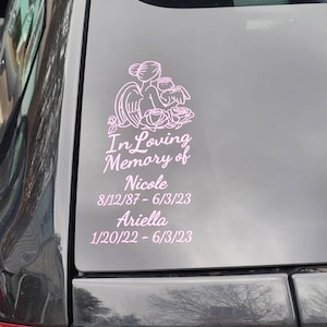 Personalized Dad in Loving Memory Decal in Loving Memory Decal Custom ...