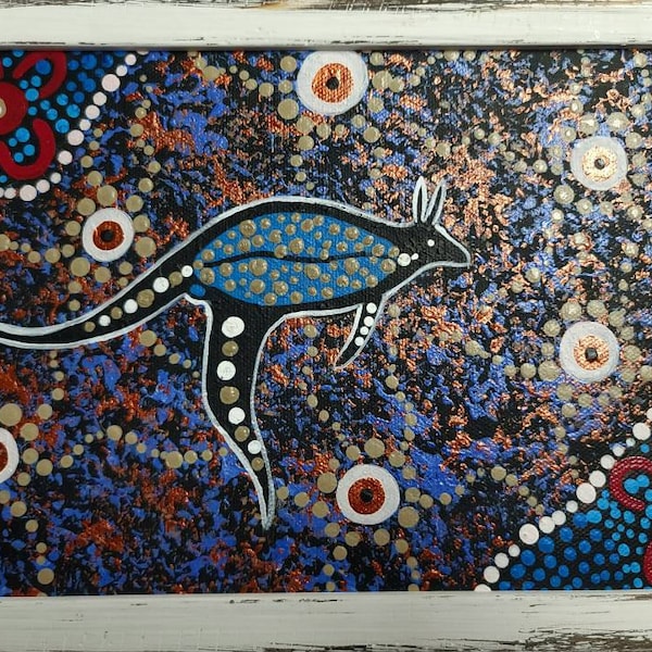 New Aboriginal Painting Waterholes Acrylics on Canvas One of a Kind ...