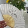 Personalised Paper Fans With Hand Lettering - Etsy