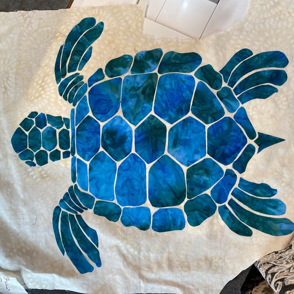 Sea Turtle Applique Template or Pattern - NO INSTRUCTIONS - Etsy