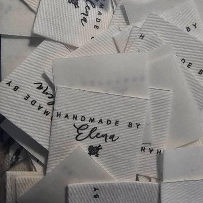 96pcs Ironing Labels, Logo or Text, Personalized Brand , Clothing ...