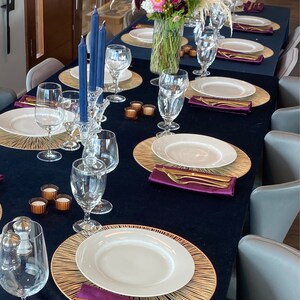 Velvet Napkins Table Setting 20x20 Napkins Wedding Table - Etsy