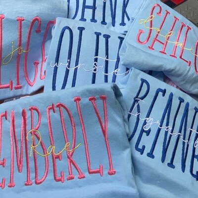 Personalize Monogram Girl Shirt, Embroidered Spring Top, Custom Name ...