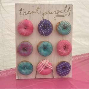 Donut Wall, Pastel Donut Wall, Birthday Donut Cake Stand, Doughnut ...