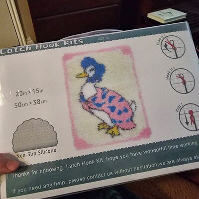 Latch Hook Rug Kits Embroidery DIY Two Tigers Pattern Crochet ...