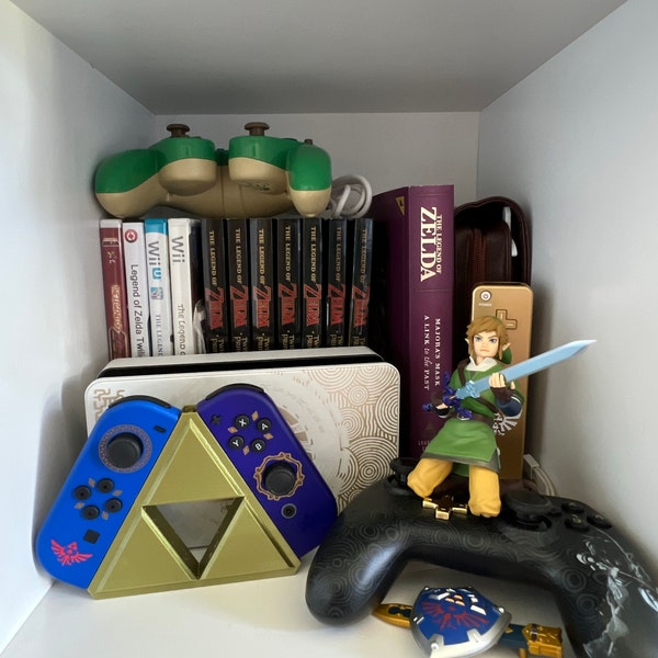 Bronze Triforce Joycon Display Stand and Game Holder - Etsy