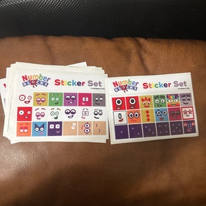 From 10 to 100 Numberblocks Stickers for Every Young Mathematician - Etsy