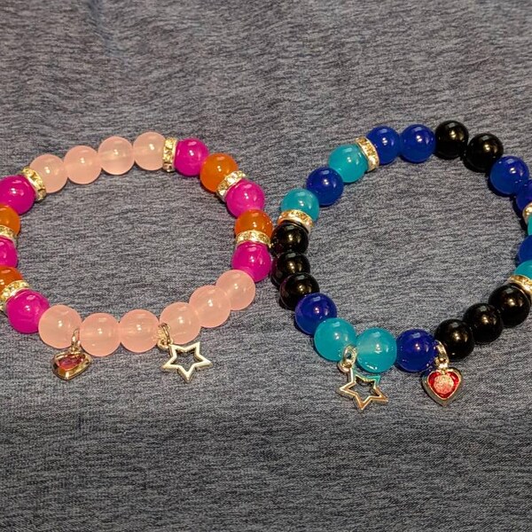 Matching Cross Couples Bracelets/magnetic Heart/ Cross Charms/ - Etsy