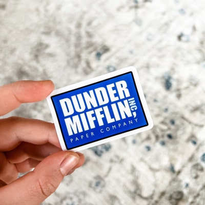 Dunder Mifflin Logo Sticker the Office Tv Show Stickers Laptop Stickers ...