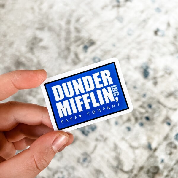 Dunder Mifflin Logo Sticker the Office Tv Show Stickers Laptop Stickers ...