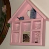 Rosy Pink Wood Shadow Box, Pink Wall Accent, Pink Wall Hanging Shelf ...