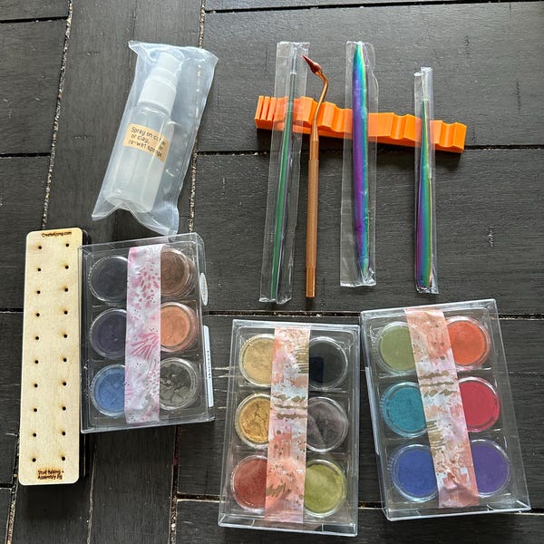 Stud Earring Assembly Baking Sealing Resin Coating Jig Support Wood ...