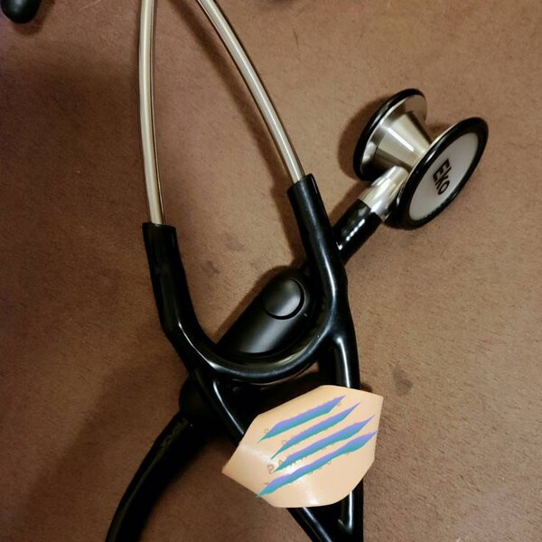 Personalized Leather Cardiologist Stethoscope ID Tag: Custom Medical ...