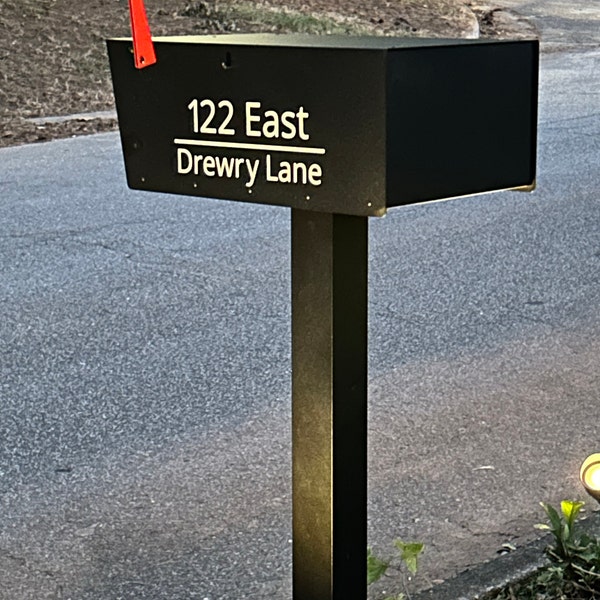 Extra Wide Mailbox, Post-mounted Modern Design #HC120 - Etsy