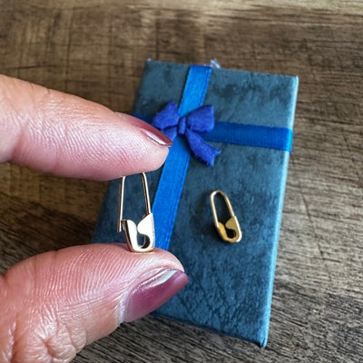 Sterling Silver 925 Safety Pin Bracelet Punk Goth Charm Safety Pin ...