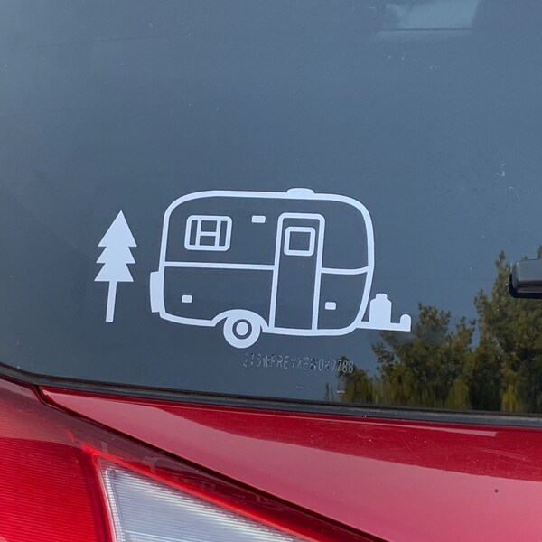 Pop up Trailer. Pop up Camper. Car Window Decal. Camping. Campground ...