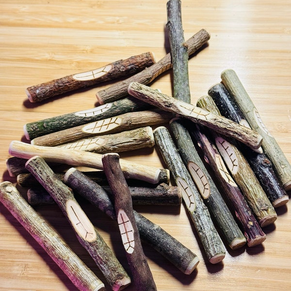 Celtic Tree Ogham Staves Full Set of 20, Each From Its Corresponding ...