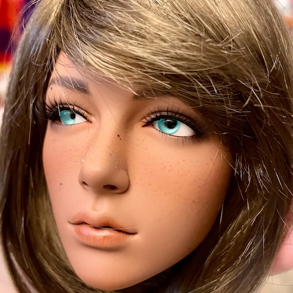 Mohair Yarn Doll Wig With Bangs 5 Colors for Tiny Dolls 3.5-7 Size for ...