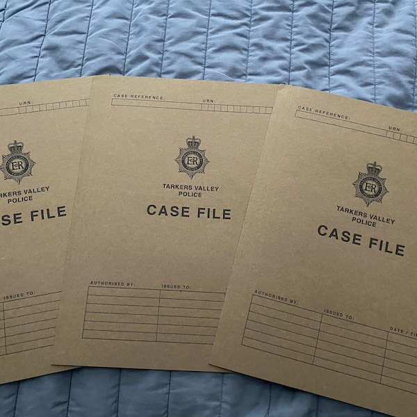 Movie Prop Special Agent Case Investigation Files / 3 X Investigation ...
