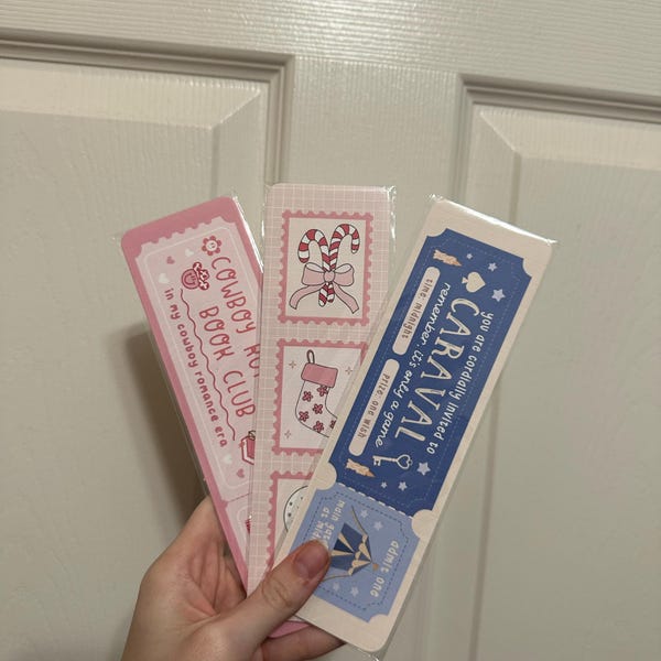 Caraval Ticket Bookmark | Fantasy Bookmark | Caraval Book Club ...