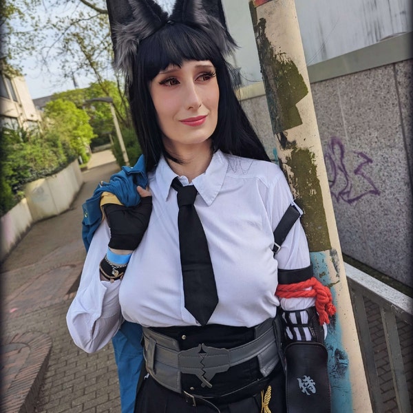 ZZZ Zenless Zone Zero Hoshimi Miyabi Cosplay Ears - Black Grey Fox Ears ...