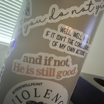 Redeemed Sticker Faith Stickers Bible Verse Sticker Christian Stickers ...