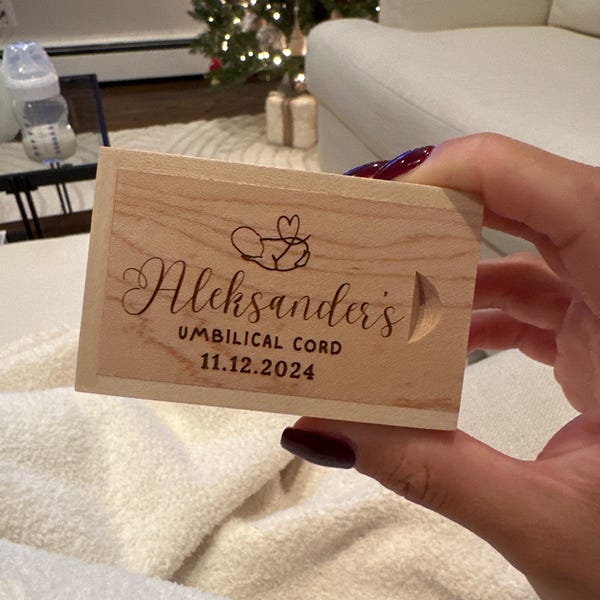 Personalized Umbilical Cord Keepsake, Custom Umbilical Cord Box,baby ...