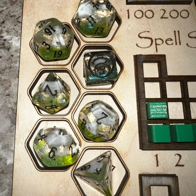 Nuclear Fallout Exclusive 11 Dice Set Glow in the Dark Nuke Wasteland ...