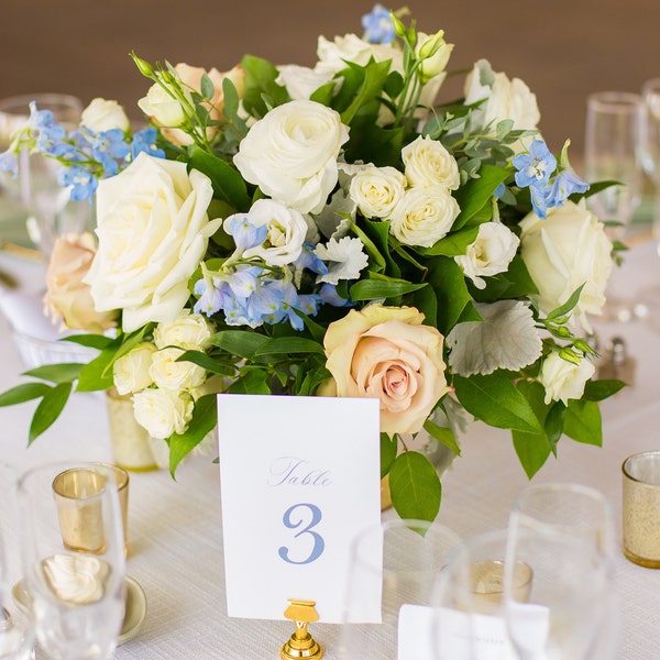 Handmade Paper Seating Chart Table Numbers | Minimalist - Etsy