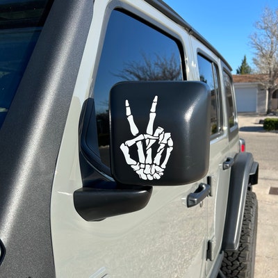 Skeleton Peace Sign Vinyl Decal Peace Sign Sticker Peace - Etsy