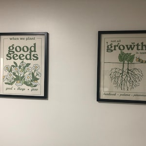 Retro Botanical Poster, Aesthetic Quote Print, Flower Market Wall Decor ...