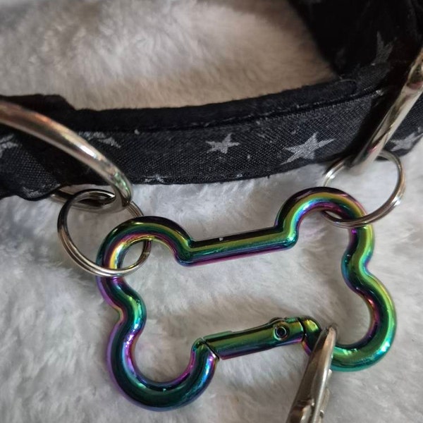 Bone Clip: Carabiner, Spring Clip, Ring Snap, Keyring, Rainbow / Silver ...