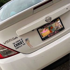 Hella Slow License Plate Frame Chrome - Etsy