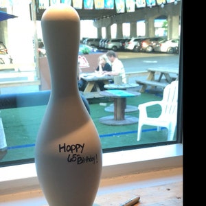One Plain White Craft Bowling Pin - Etsy