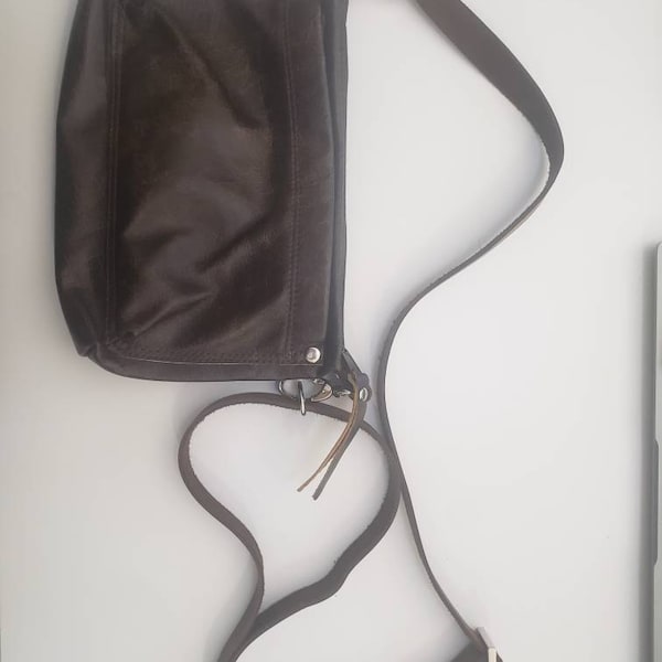 Leather Crossbody Purse With Belt Loop Clips, Small Phone Bag With ...