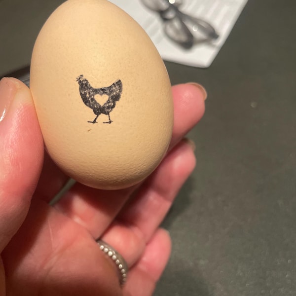 Choose 2 Egg Stamps | Mini Egg Stamp | Homesteading | Farm Stamp | Egg ...