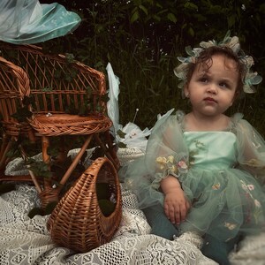 Natural Wicker & Beech Wood Doll's Pram for Kids Eco-friendly, Vintage ...