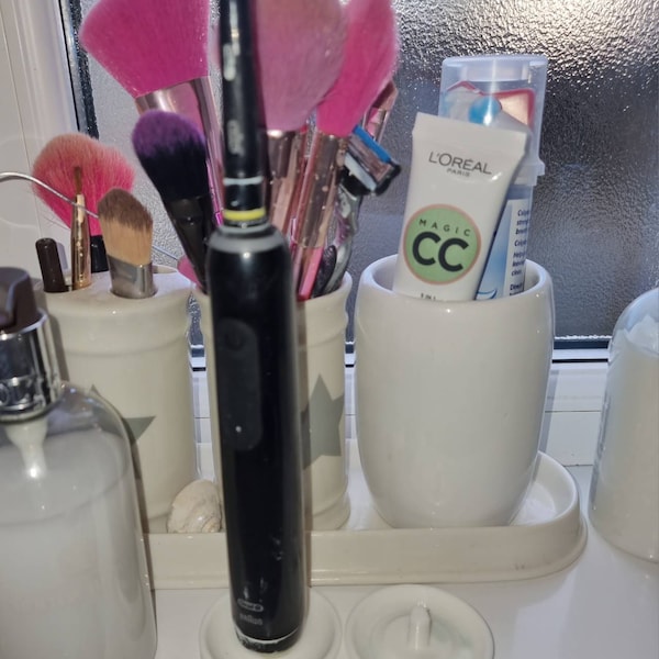 Oral-b Electric Toothbrush Stand/holder With Drip Tray - Etsy UK