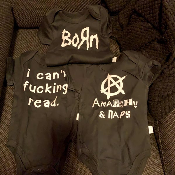 Heavy Metal Fans Baby Shower Gift Idea- My First Metal Shirt Baby ...