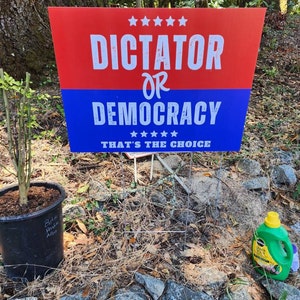 What is Democracy Bumper Sticker, Water Resistant Vinyl, 11 X 3, When ...